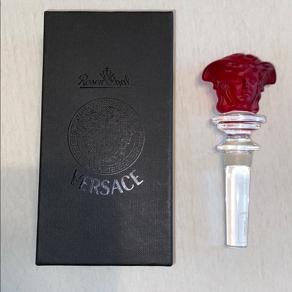 Versace | Other | Versace Rosenthal Medusa Bottle Stopper Red | Poshmark